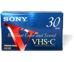 Videocasete Sony Premium Grade VHS-C de 30 minutos, 1 unidad | Bodega ...