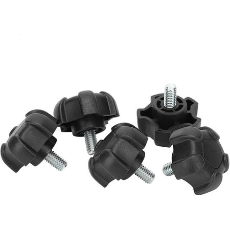 Plastic ABS Carbon Copper M6 Thread Knurled Clamp Nuts Knobs, M6 Thread ...