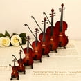 Zeiwohndc Miniature Violin Mini Violin Musical Instrument Replicas ...