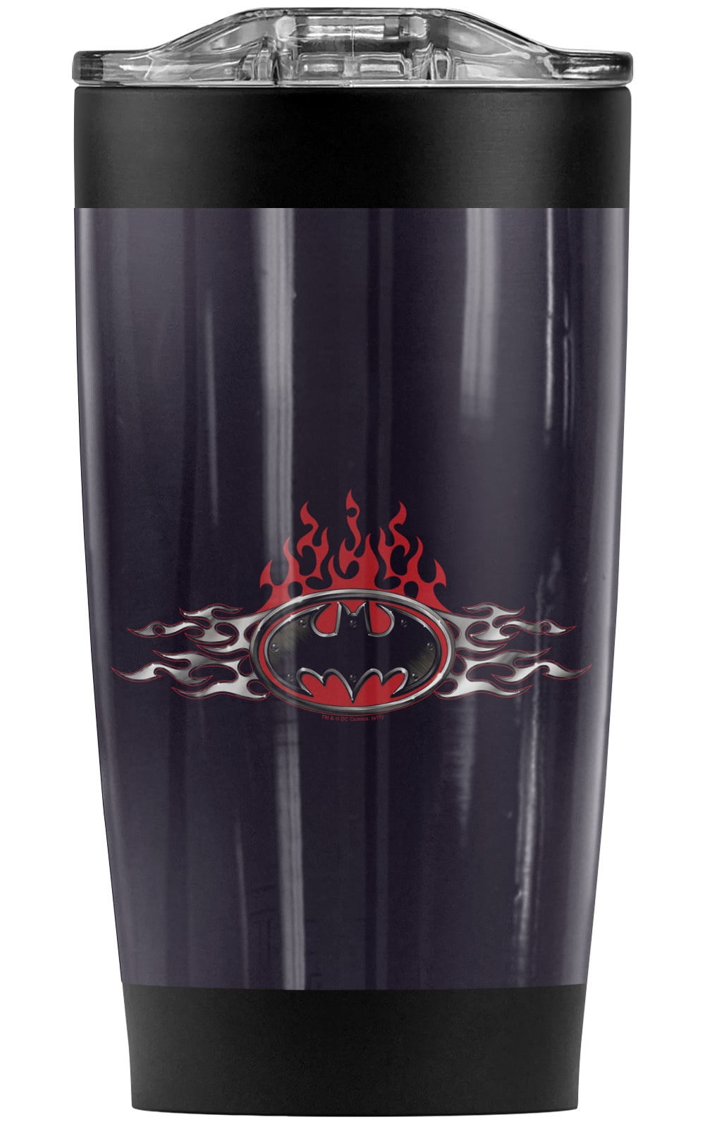 Batman Steel Flames Logo Stainless Steel Tumbler 20 oz Coffee Travel ...