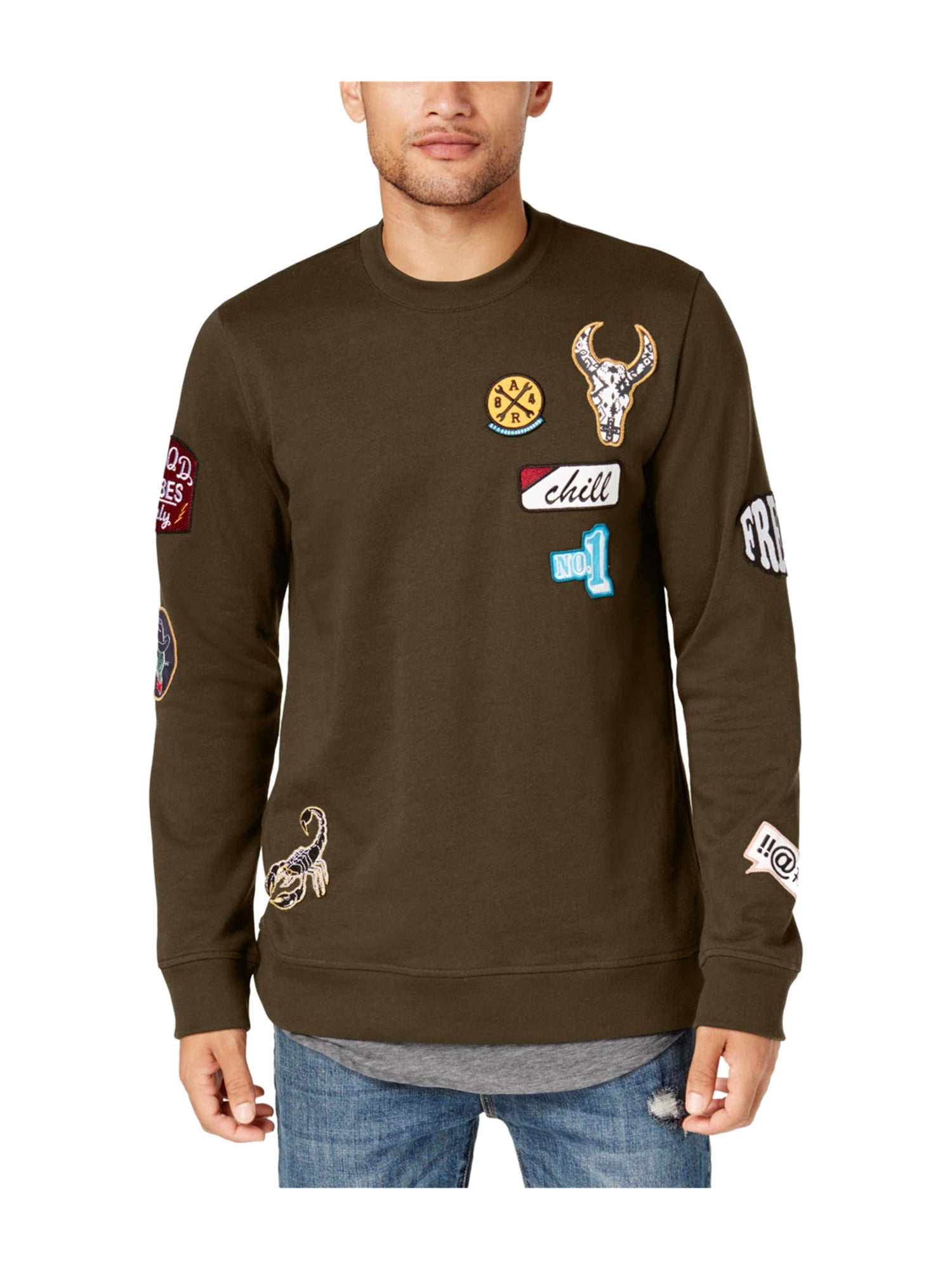 American Rag - American Rag Mens Long-Sleeve Patch Graphic T-Shirt ...