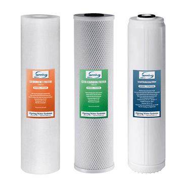 iSpring WGB32B Whole House Water Filtration System, 3-Stage w ...