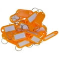 Key Tags Plastic Key Rings ID Tags Name Label Key Fob of 50, Portable ...