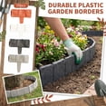10Pcs Garden Edging Border, Decorative Stone-Look Landscape Border ...