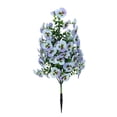 Artificial Pansy Shrubs for Outdoor Garden - Faux Flowers with Ground ...