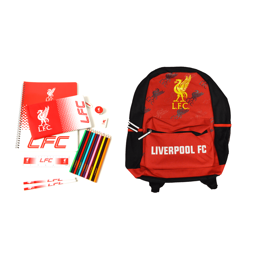 Liverpool Backpack & Ultimate Stationary Set Combo Pack - Includes ...