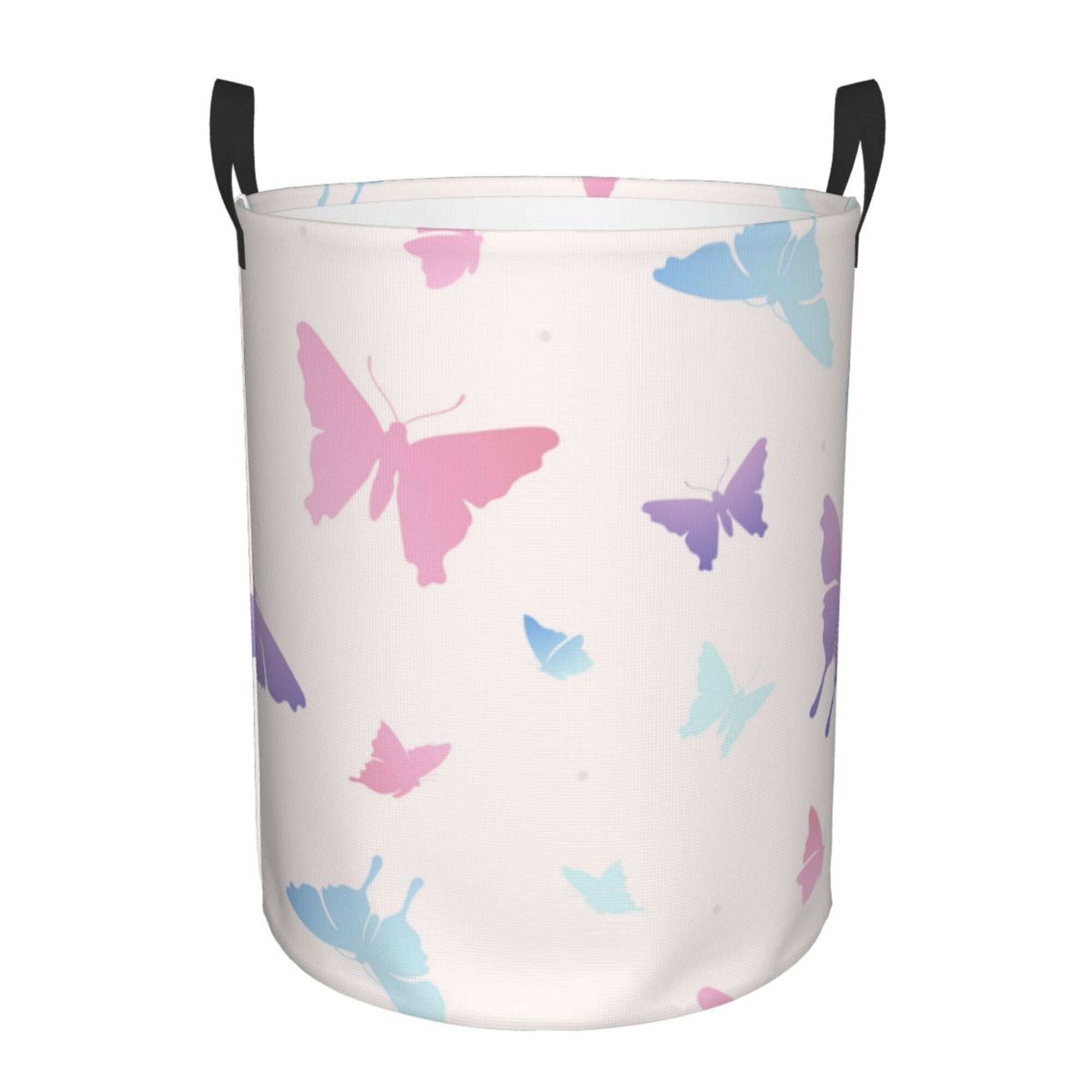 DouZhe Waterproof Collapsible Large Laundry Baskets, Cute Pastel Pink ...