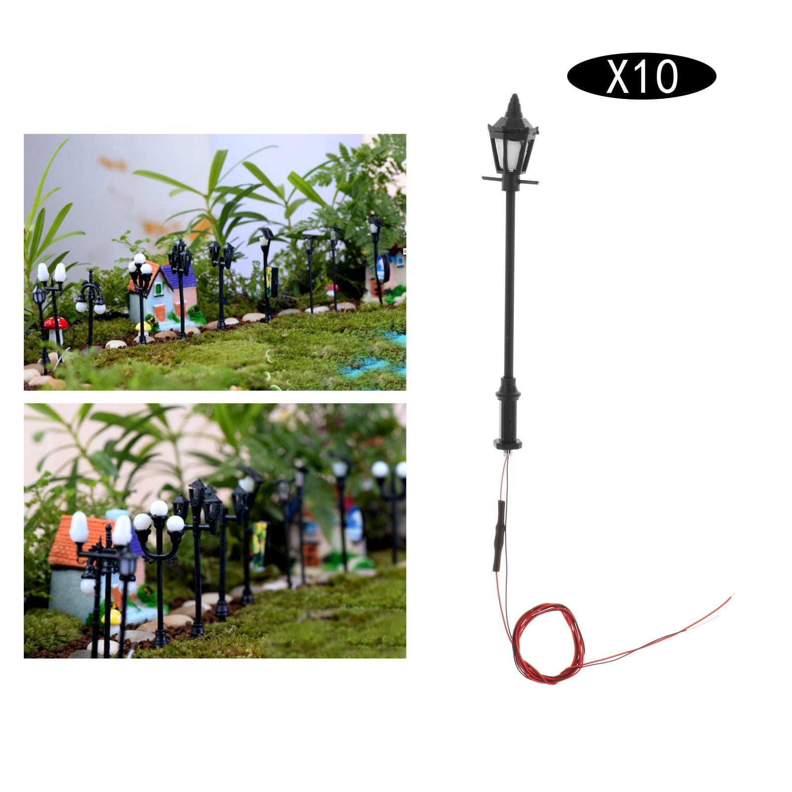 Set of Miniature Railroad LED Street Light Scenery Street Ahitecture ...