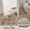 Moynesa 8'x10' Floral Washable Area Rugs, 8x10ft Soft Bedroom Large Rug ...