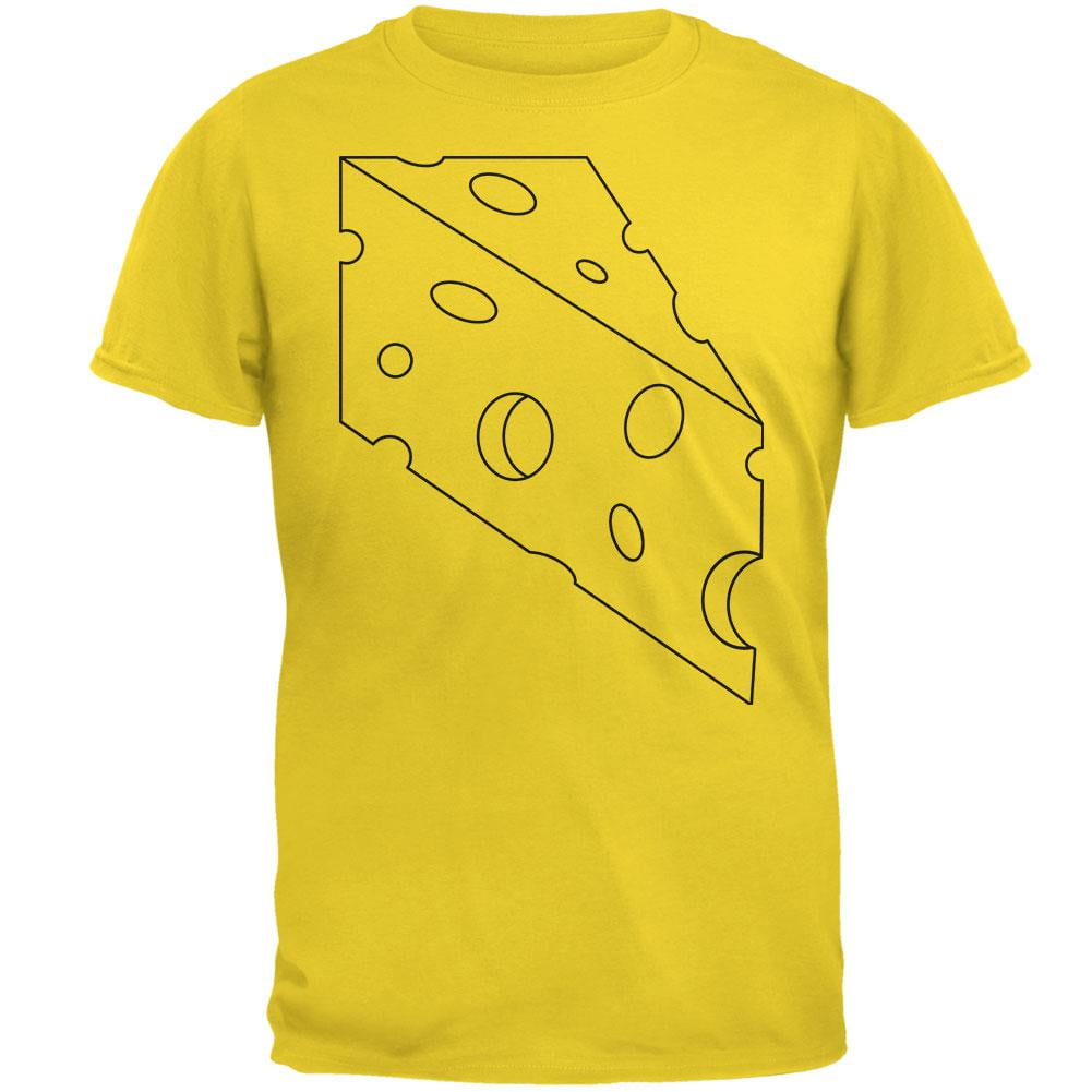 Halloween Swiss Cheese Food Costume Mens T Shirt Yellow LG - Walmart.com