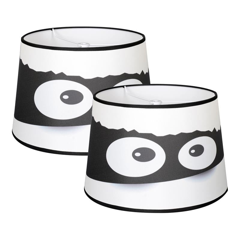 Carro Home Halloween 12" Lamp Shade in White - Oogly Googly Eyes (Set ...