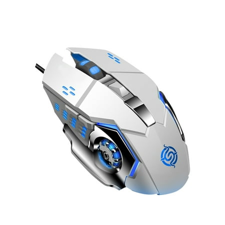 Gaming Mouse 6-button Backlit Wired Mouse mouse; 6-button 4-color ...
