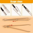 Hometravel Open Round Head Elastic Threader Tool, Clip Style Threader ...