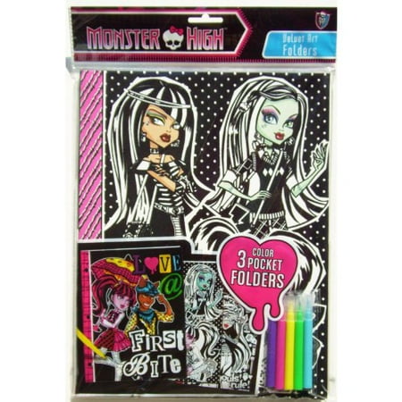 Monster High Velvet Art Folder 3 Pack | Walmart Canada