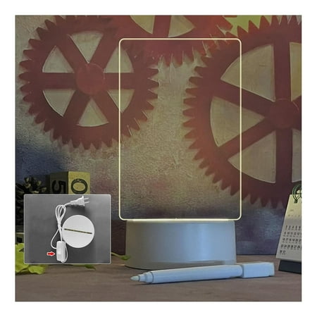 Transparent Luminous Acrylic Note Board With Pen Acrylic Dry Erase ...