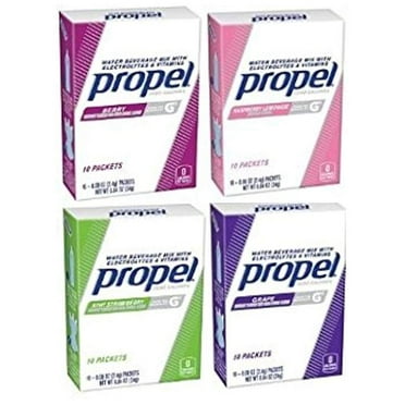 Propel Zero Sugar Water Beverage Mix, 4 Flavor Variety Pack ...