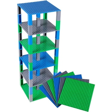 Strictly Briks Kids Brik Tower - 12 Rainbow Colors Baseplates & 80 ...