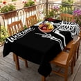 Abstract Skull Skeletons Rose Table Cloth 52x70in, Waterproof Rectangle ...