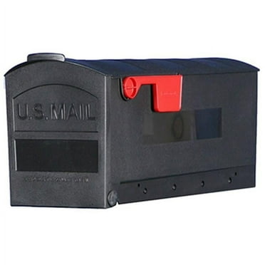 Gibraltar Mailboxes Large Heavy Duty Metal Outback Double Door Post ...