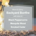 Mainstays Backyard Bonfire Scented 3-Wick Glass Jar Candle, 11.5 oz ...
