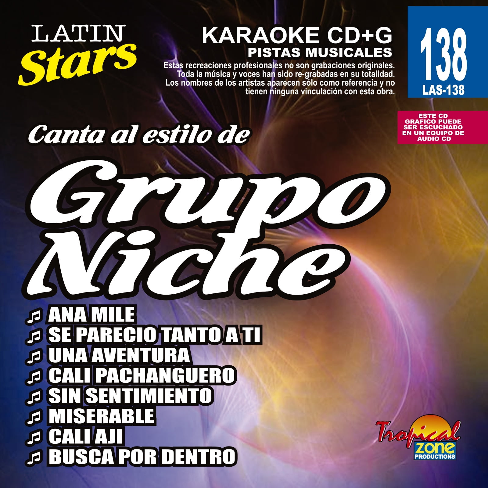 Karaoke Latin Stars 138 Grupo Niche - Walmart.com