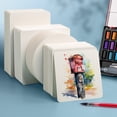 100Pcs Professional Watercolor Paper Sheet 300GSM Cotton Pulp Paper For ...