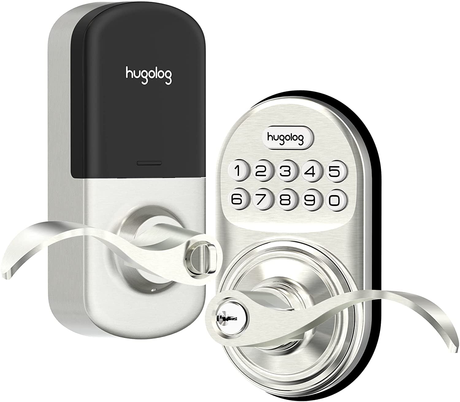 Hugolog Keyless Entry Door Lock with Home Key Handle for Privacy, Door ...