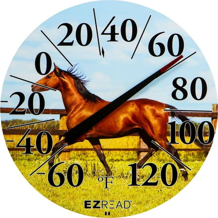 EZREAD Hanging Dial Thermometer - Weather Thermometers for Indoor and ...