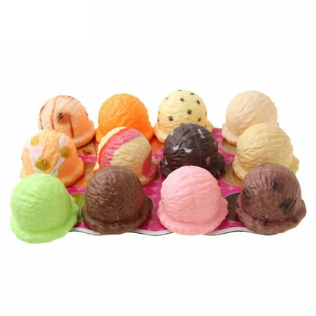 Stacking Ice Cream Tower Toy Set with Shovel Playing Toy Balance Games ...