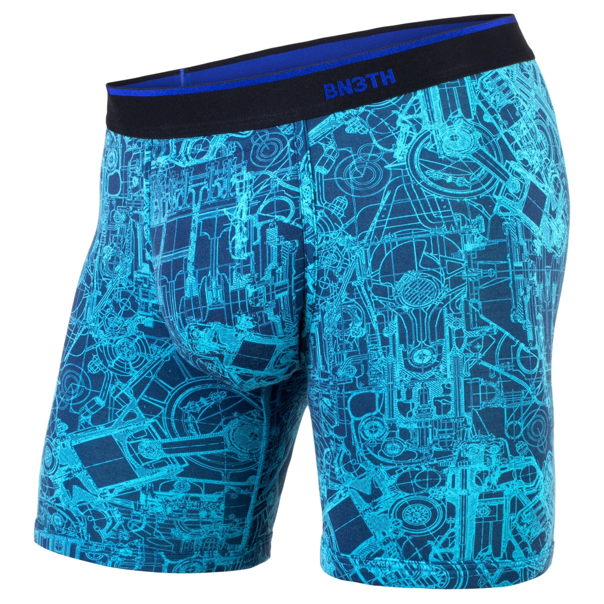 BN3TH Men's Classic Boxer Brief-Prints Collection (Mechanics Blue ...