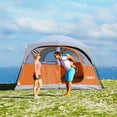 UNP Tents 6 Person Waterproof Windproof Easy Setup,Double Layer Family ...