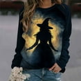 asdoklhq Witch Halloween Vintage Graphic Tee Party Shirts ...