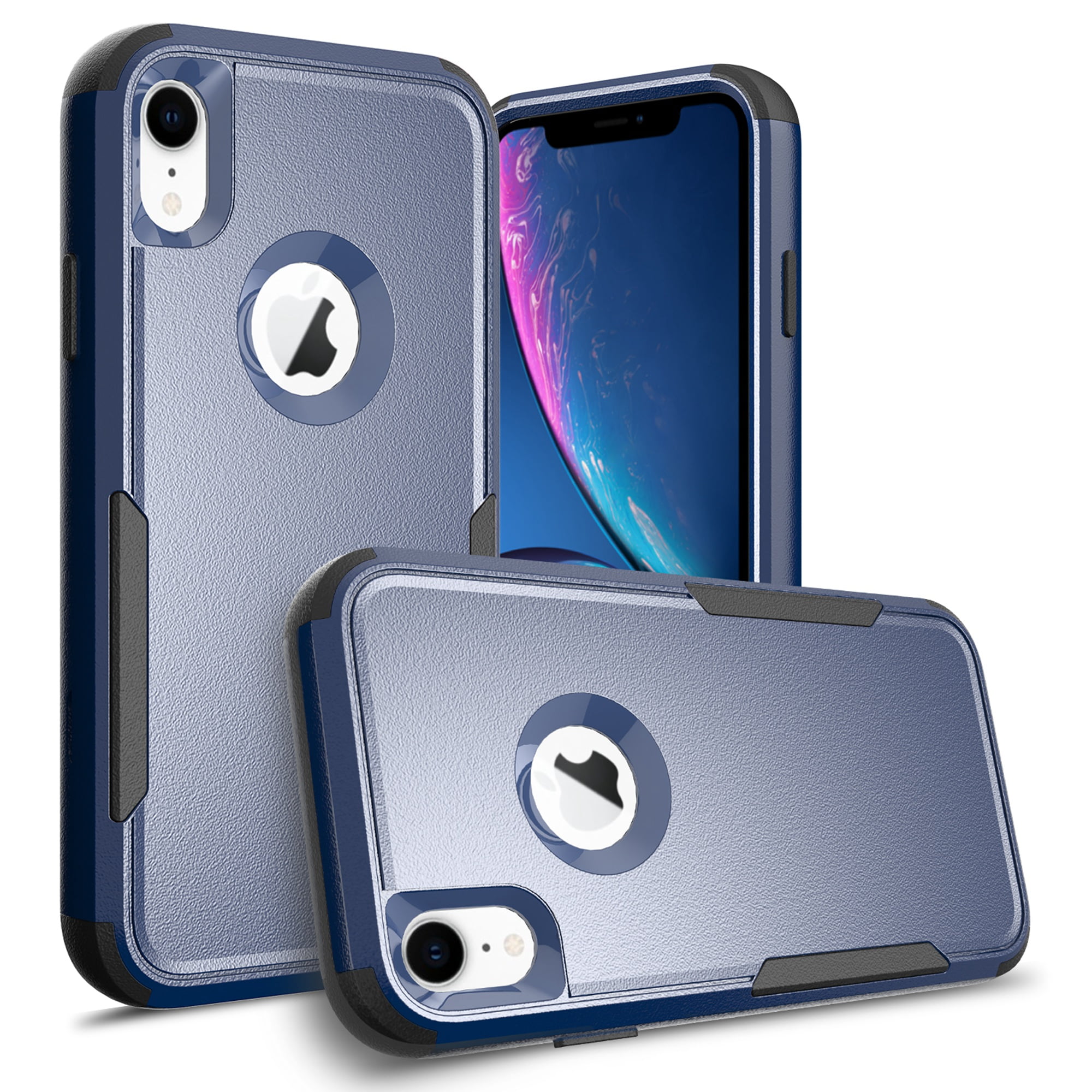 Apple IPhone XR Heavy Duty Defender Case, Dteck Hybrid Rugged ...