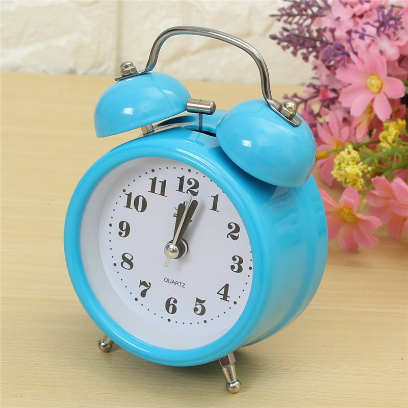 Nightlight Mini Portable Pocket Travel Loud Alarm Twinbell Quartz ...