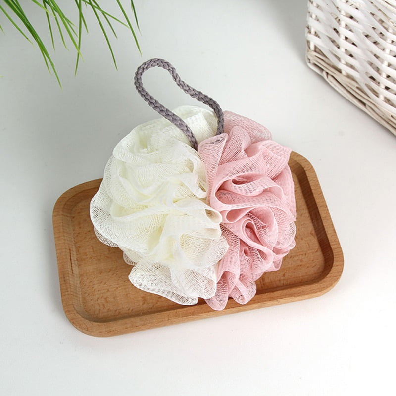 Esho Bath Shower Sponge Elastic Loofah Mesh Body Exfoliating Scrubber ...