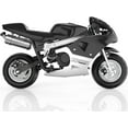 MotoTec Phantom Gas Pocket Bike 49cc 2-Stroke Black - Walmart.com