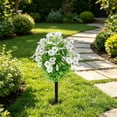 Avdolw Realistic Artificial Ground Insert Tree - Plastic Outdoor Garden ...
