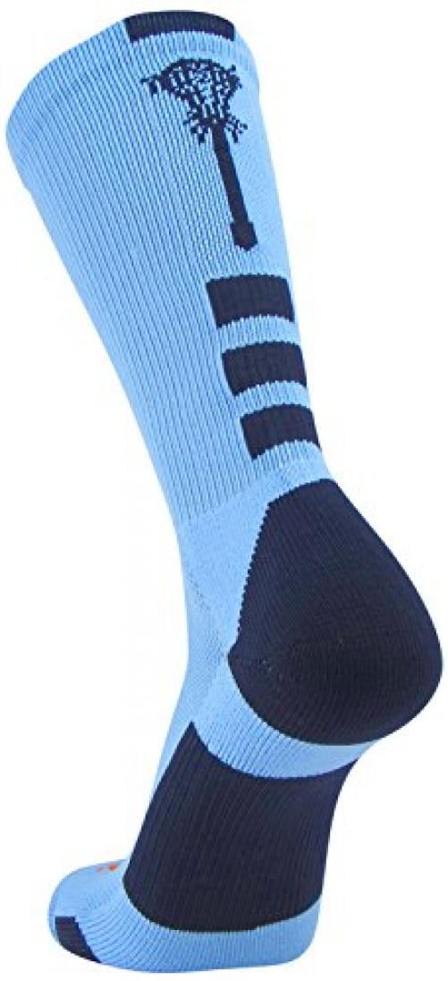 Midline Lacrosse Logo Crew Socks (Columbia Blue/Navy, Medium) - Walmart.com