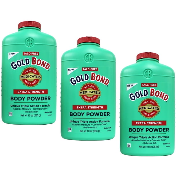 3 Pack - Gold Bond Body Powder Medicated Extra Strength 10 oz Each ...