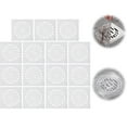 FXMLRLK Square Disposable Shower Hair Drain Catcher Mesh Stickers, 45 ...