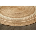 Kerala Sunrise Ivory Stripe Jute Rug 8' Round - Walmart.com