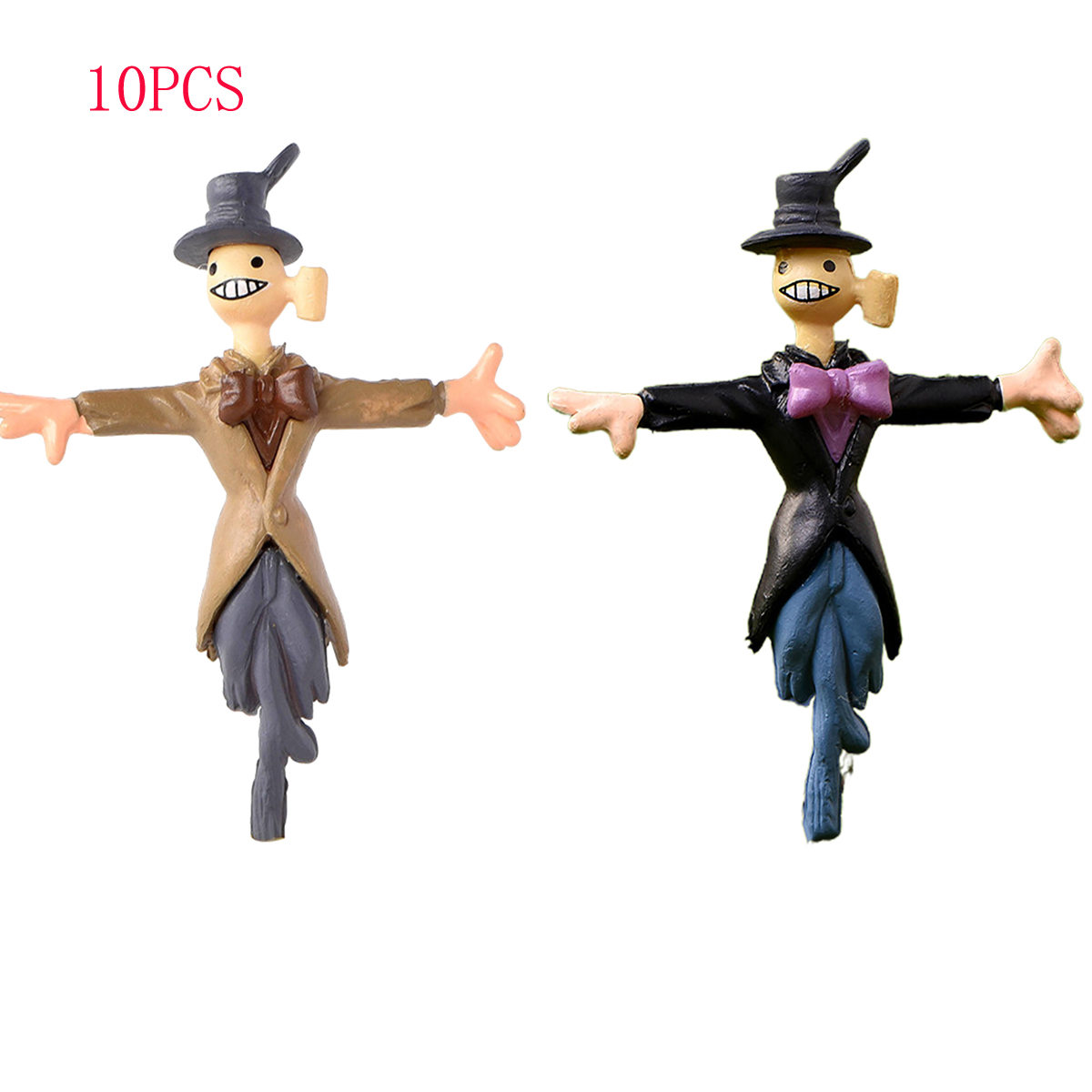 Dream Lifestyle 10 PCS Miniature Scarecrow Figurines,Mini Scarecrow ...