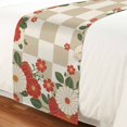 Bed Runner Japanese Style Flowers Bedding Scarves Soft Decorative Bed ...