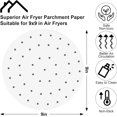 Air Fryer Liners Disposable Paper, 100 count Airfryer Sheets, 9 Inch ...