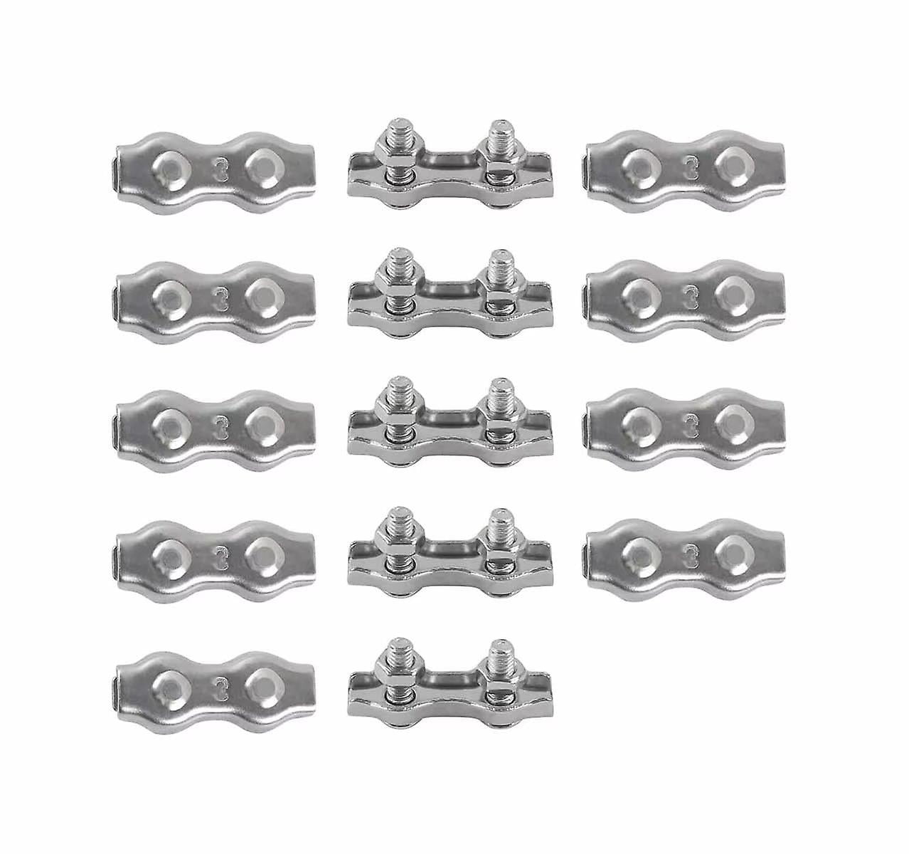 Abrazadera de cuerda de alambre Abrazadera de alambre dúplex M3 Abrazaderas para cuerdas de ...