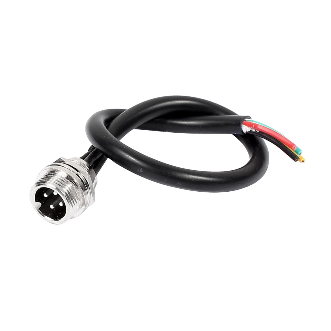 GX12 20cm Type 4 Pin Male Aviation Connector Electrical Cable - Walmart.com