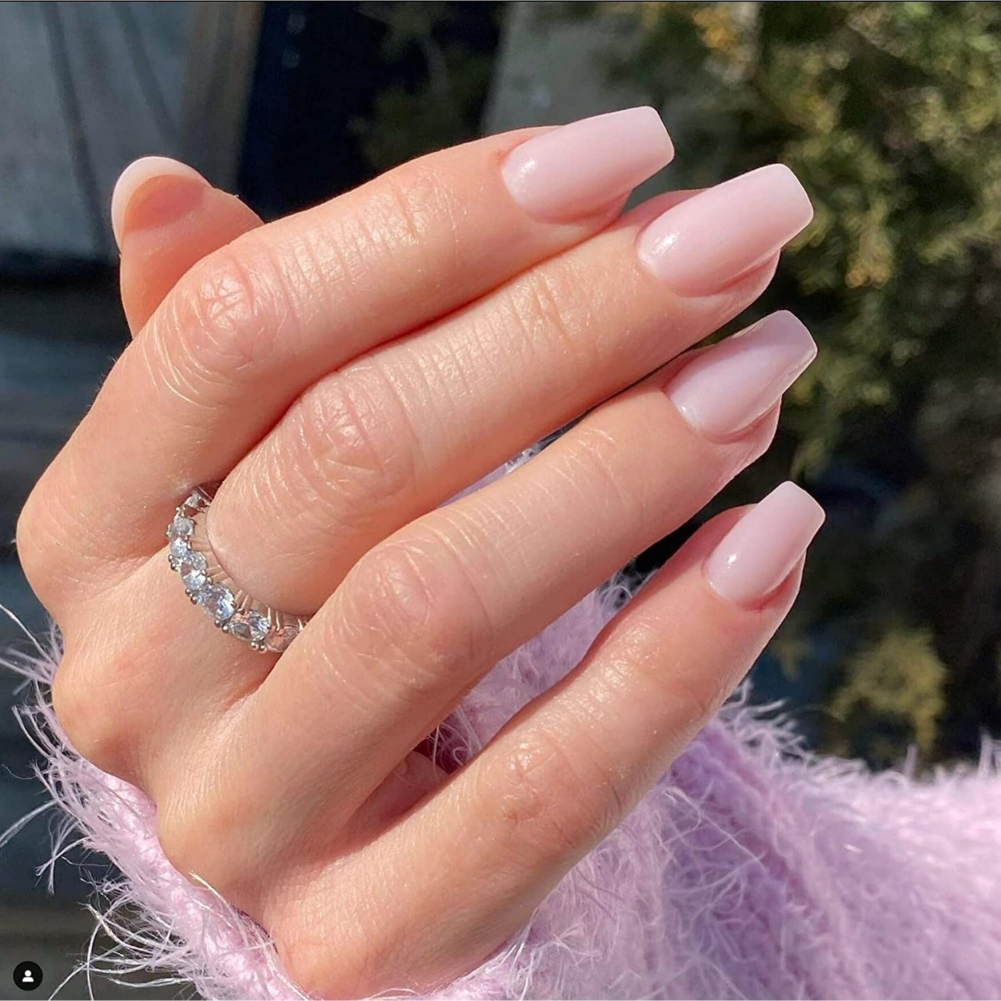 Solid Color Acrylic Nails