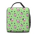 Cow and Spot Green Pattern Insulated Lunch Bag Teens,Lunch Box for Men ...