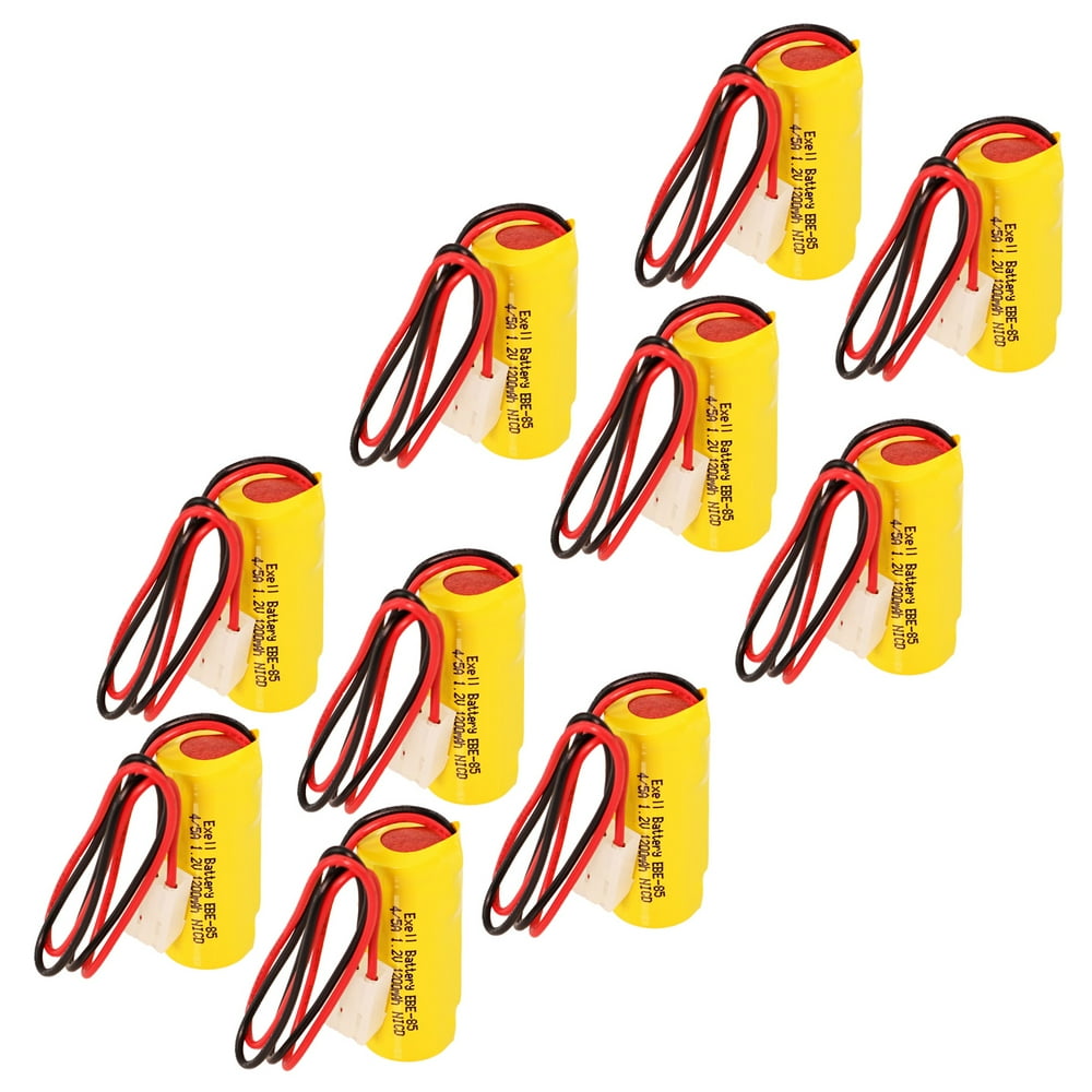 10pc Emergency Lighting Exit Sign Replacement Battery For 012745 USA ... 10pc Emergency Lighting Exit Sign Replacement Battery For 012745 USA ...