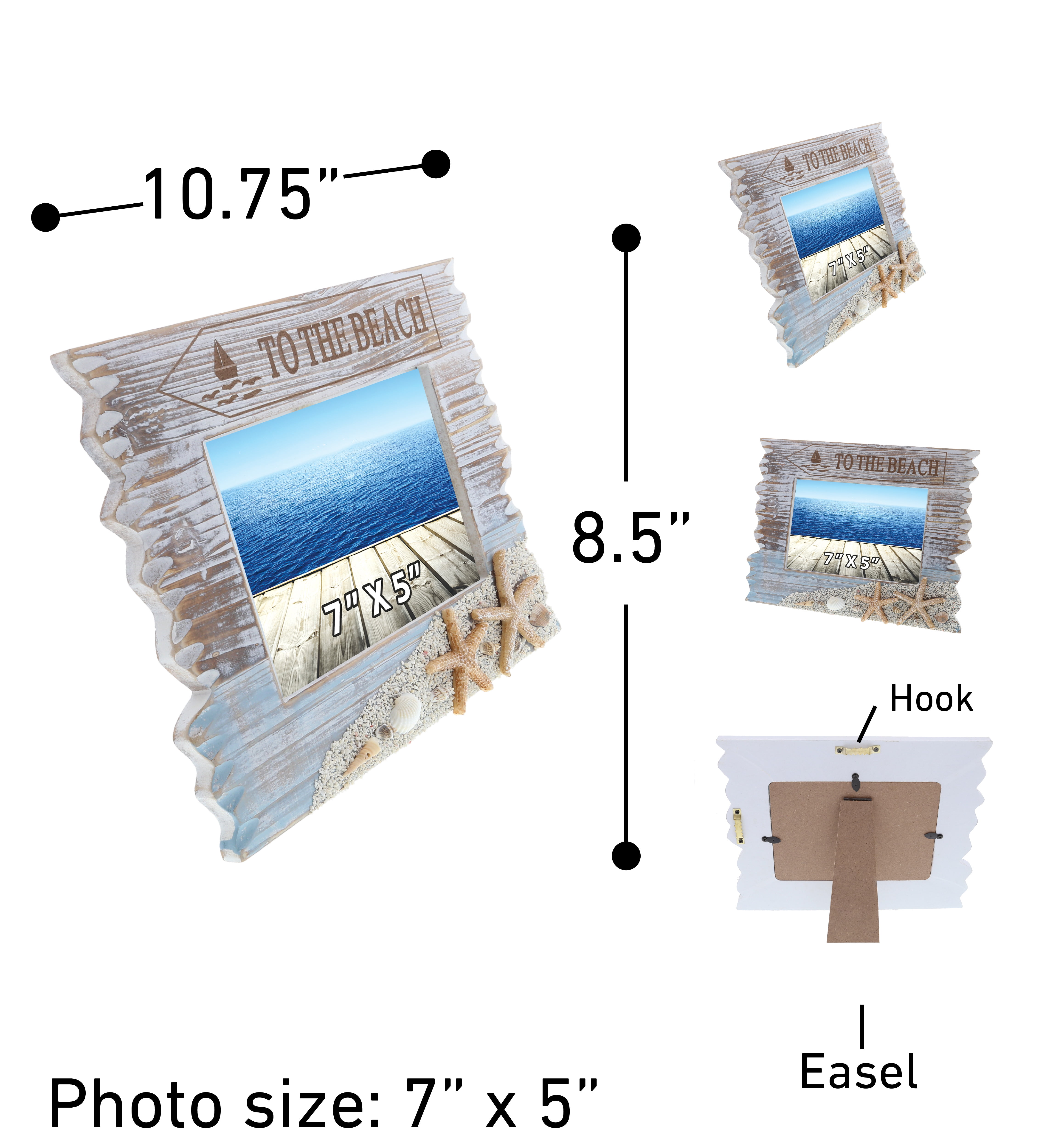 CoTa Global Coastal Horizon ‘To The Beach’ Nautical Picture Frame 7×5 ...